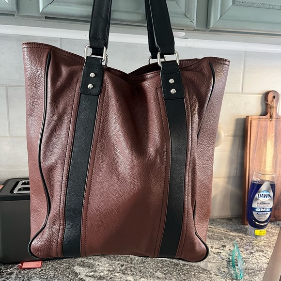 Hadaki | Bags | Hadaki Brown Large Leather Cognac City Tote | Poshmark